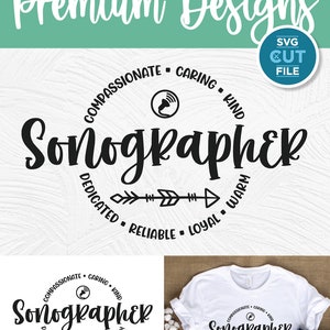 Sonographer Svg, Sonography Svg, Ultrasound Tech Svg, Round Circle, Svg ...