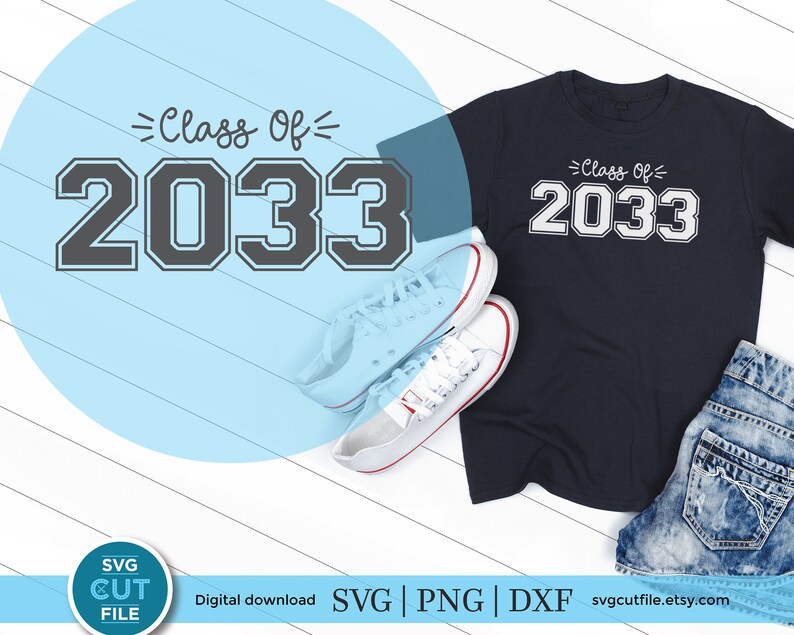Class of 2033 Svg Senior 2033 Svg Graduating Class Prek - Etsy