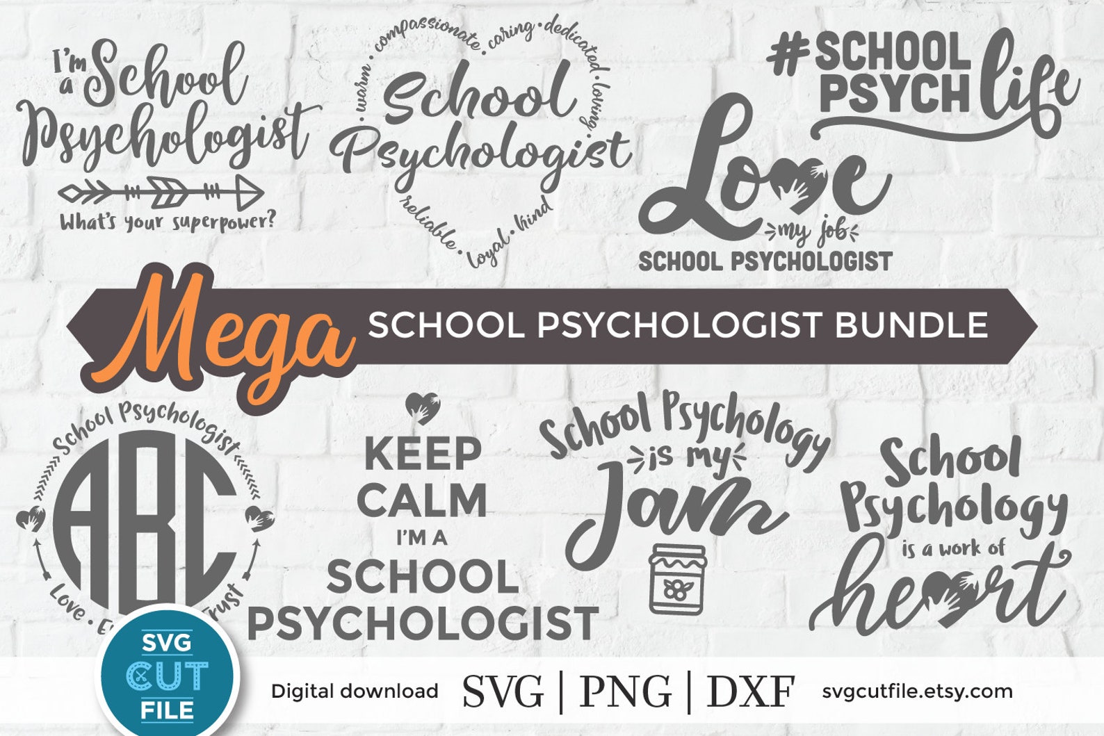 School Psychologist Svg School Psychology Bundle Svg Psych - Etsy