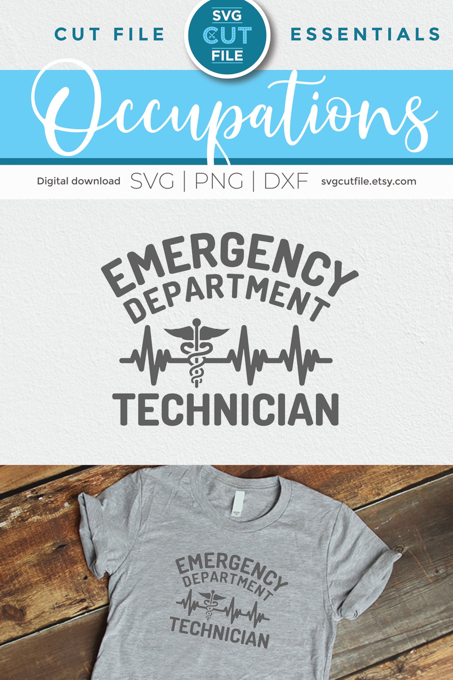 ER Tech Svg, Emergency Department Technician, Emergency Room Technician ...