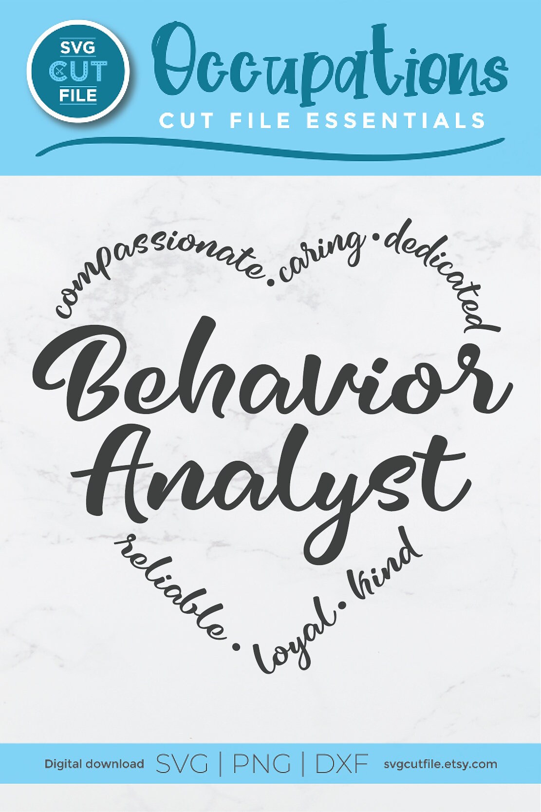 Behavior Analyst svg bcba svg lba svg school behavior | Etsy