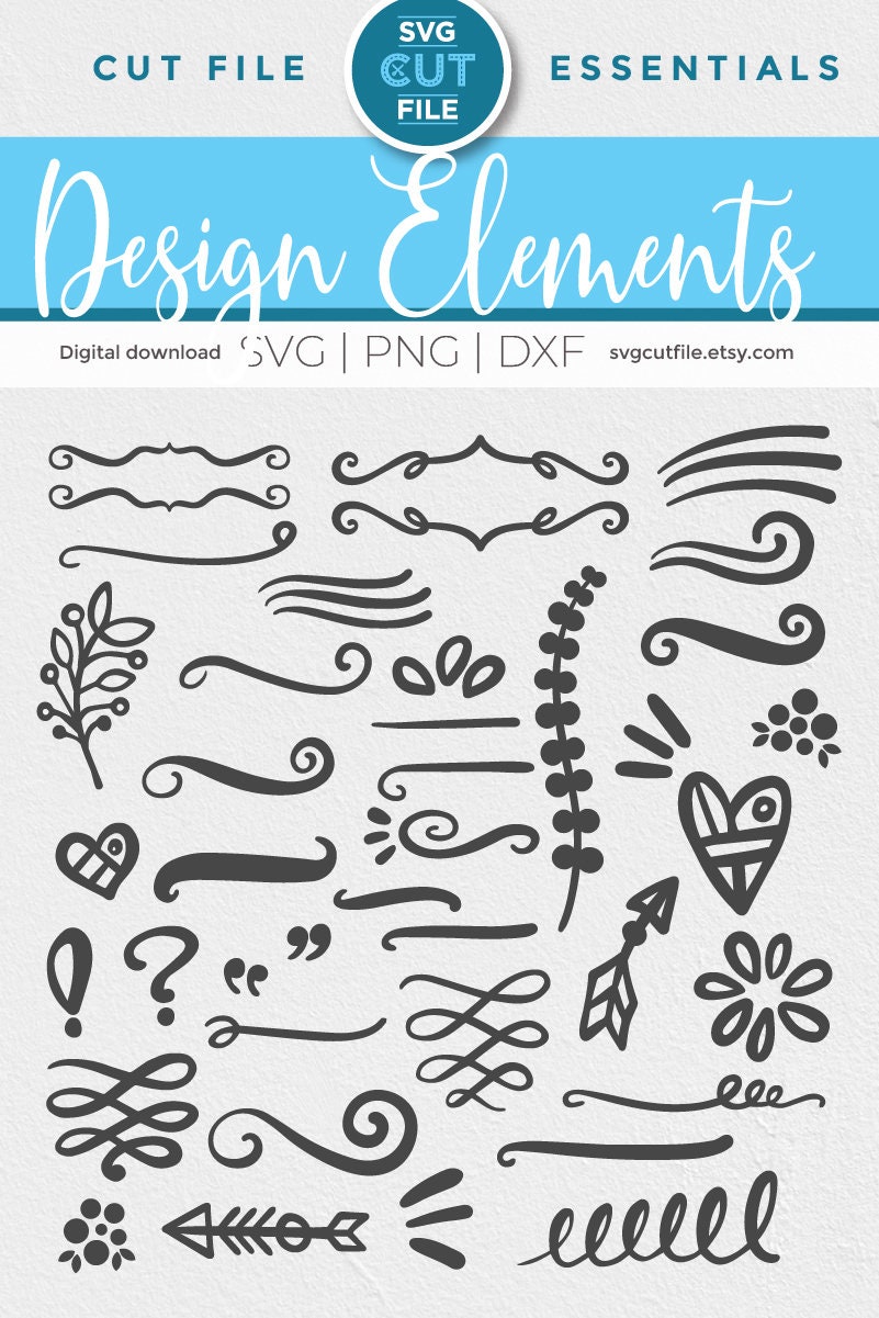 Flourish Svg Swirl Svg Doodle Svg Scroll Svg Swoosh Svg | Etsy