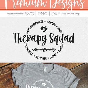 Therapy Squad Svg, Speech Occupational, Physical Therapist Svg, SLPA ...