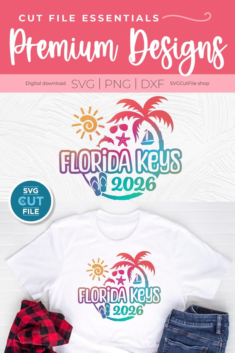 Florida Keys SVG, Florida Keys Vacation, 2026 Svg, Florida PNG, Png for ...