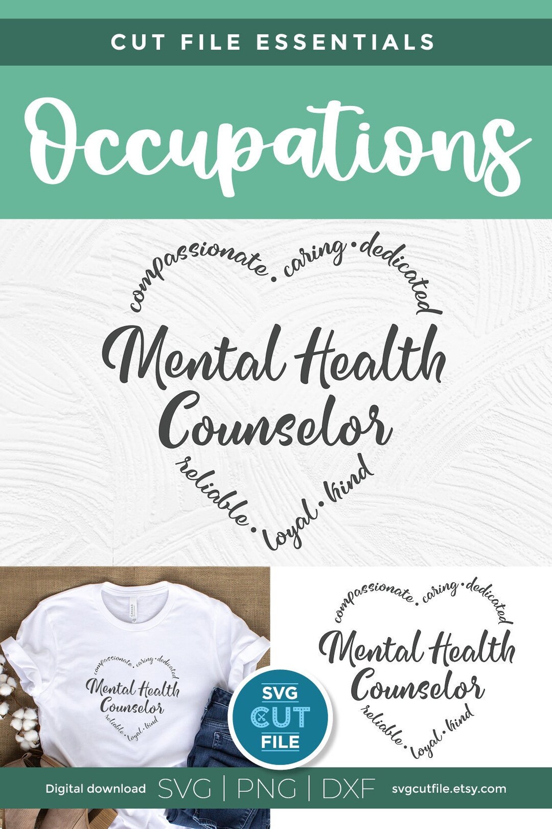Mental Health Counselor Svg, School Counselor Svg, Anxiety Wellness ...