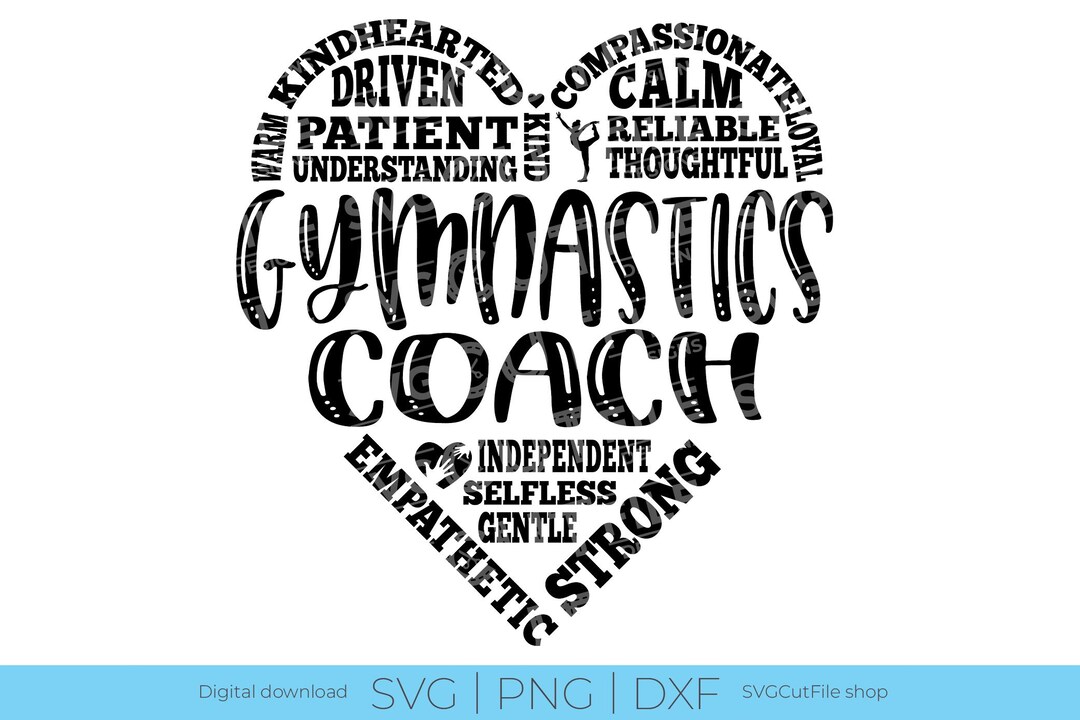 Gymnastics Coach Svg, Coach Svg, Coach Appreciation, Tumbling Svg ...