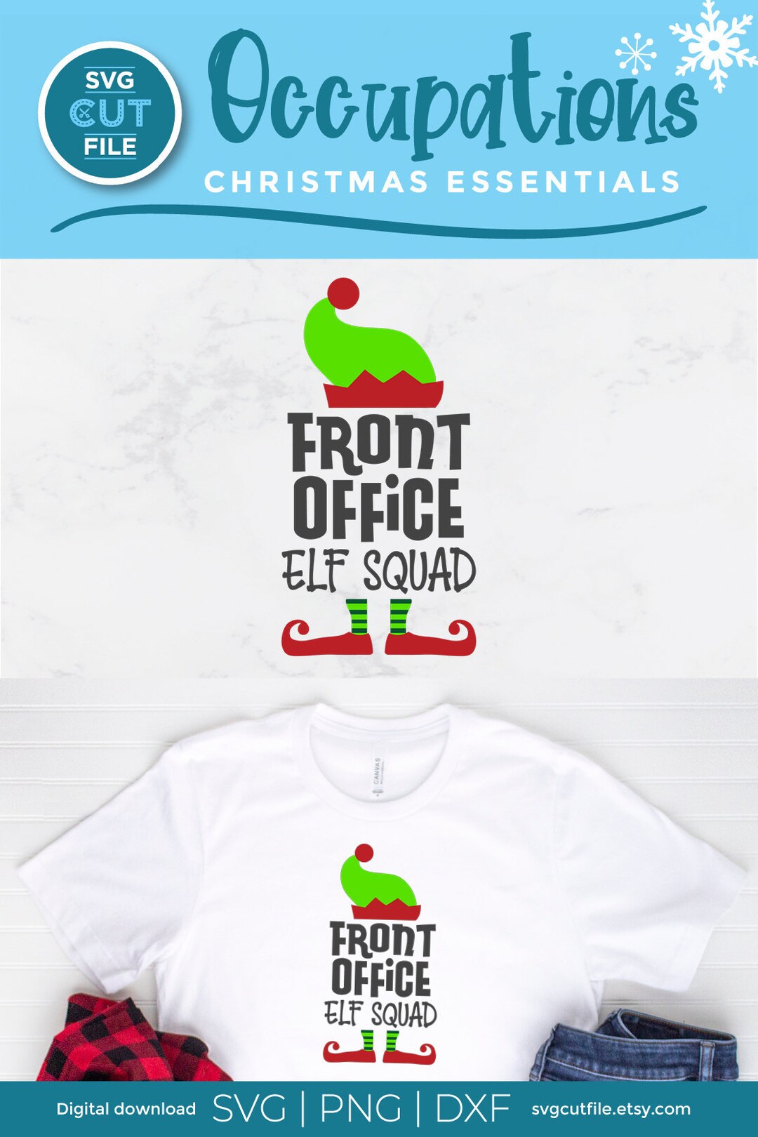 Christmas Front Office Svg, Front Desk Svg, Secretary Elf Svg, Holiday ...