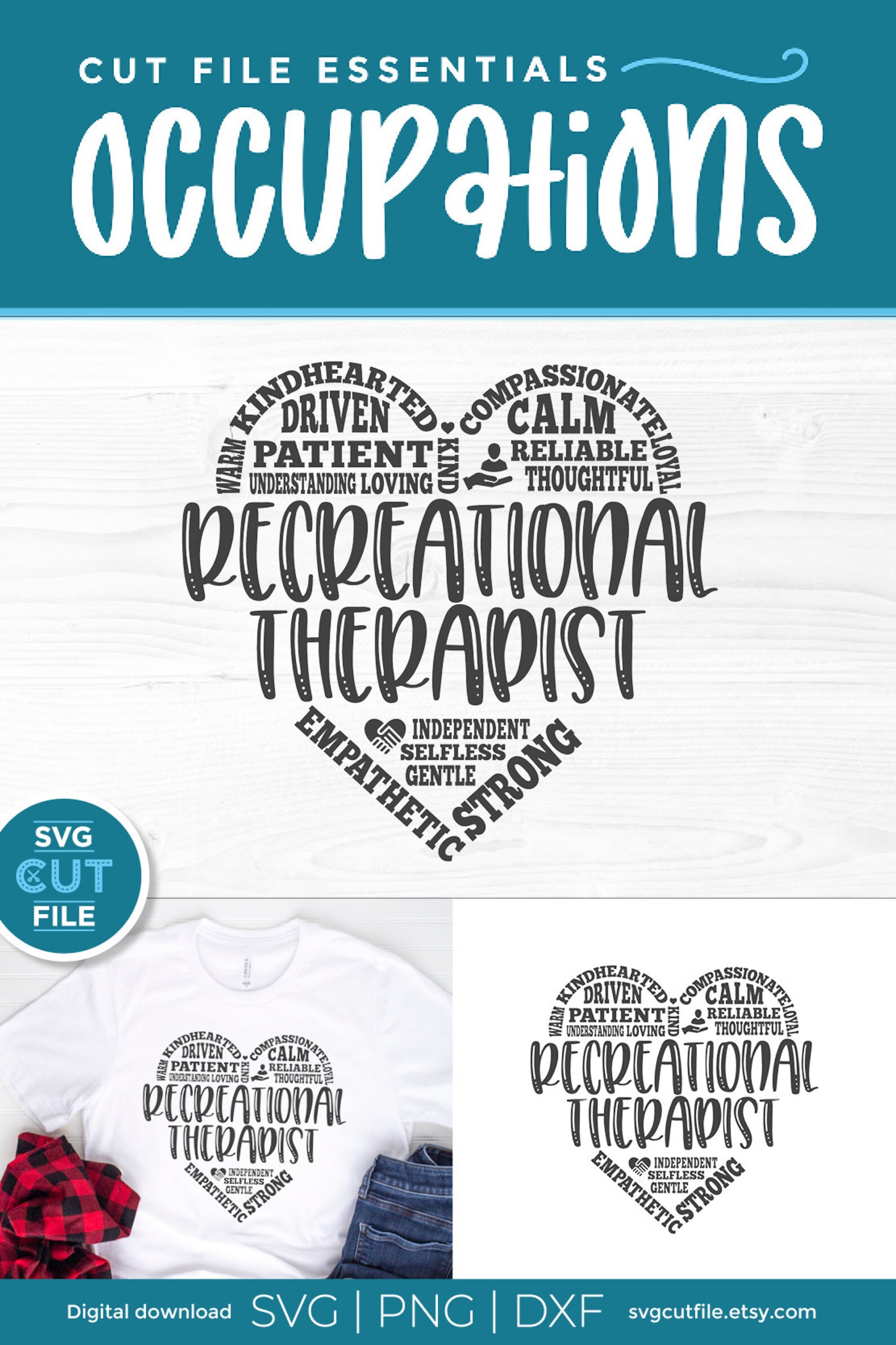 Recreational Therapist Svg, Recreational Therapy Svg, Subway Art Heart ...