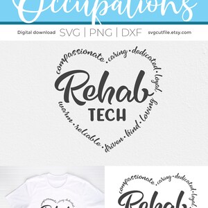 Rehab Tech Svg, Rehabilitation Svg, Rehab, Rehab Heart, Rehab ...