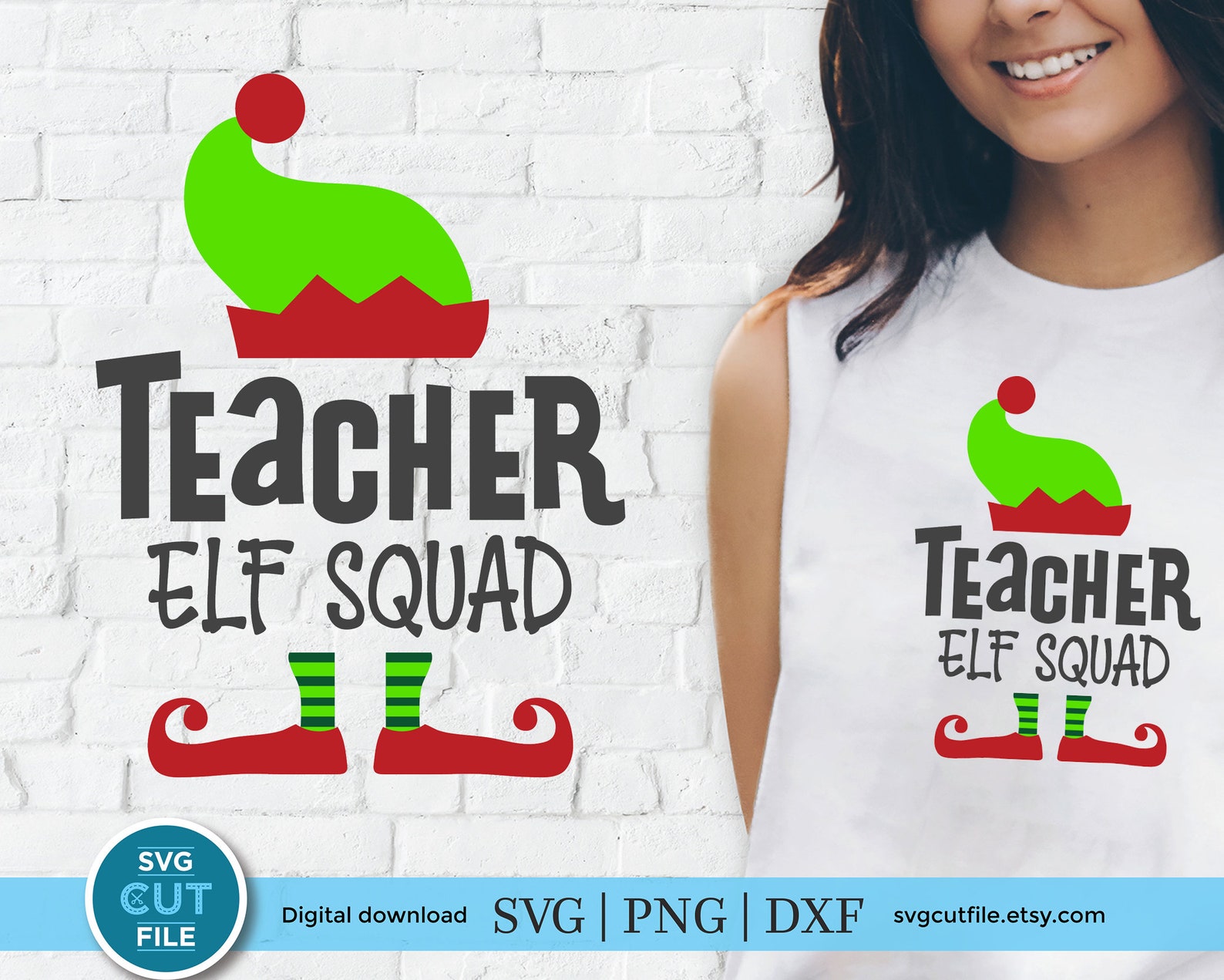 Christmas Teacher Svg Teacher Elf Svg Teacher Christmas Svg - Etsy