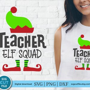 Christmas Teacher Svg Teacher Elf Svg Teacher Christmas Svg - Etsy