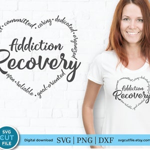 Addiction Recovery Svg, Sober Svg, Clean Svg, Substance Abuse SVG ...
