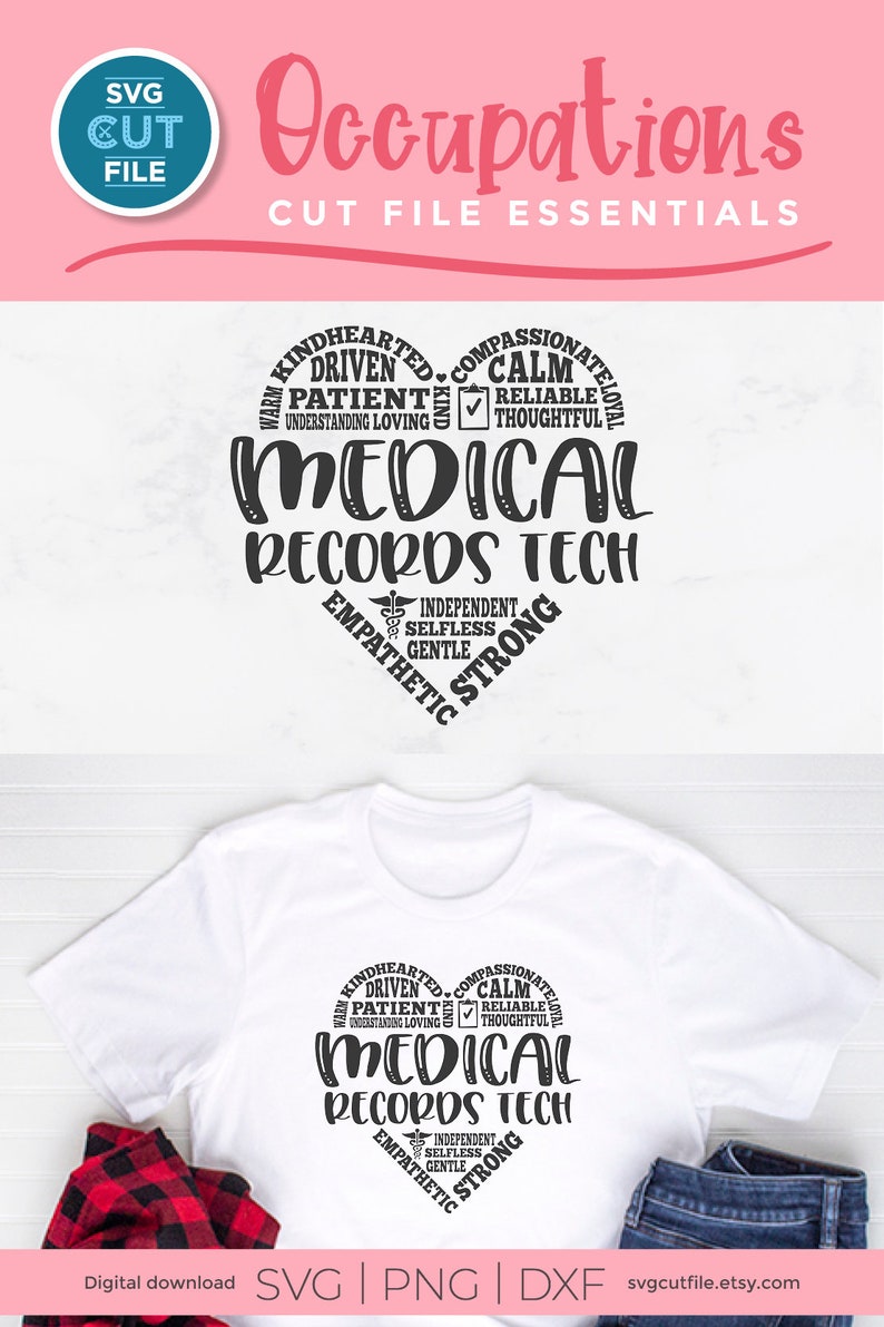 Medical Records Tech Svg Specialist Svg Medical Records | Etsy