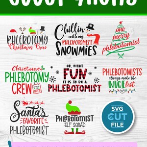 Christmas Phlebotomist Svg Bundle, Phlebotomist SVG, Christmas ...