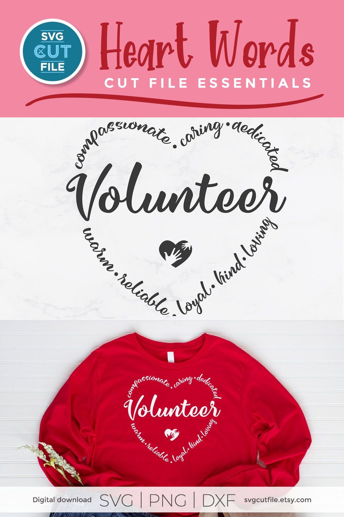 Volunteer Svg Volunteer Work Svg Healthcare Volunteer | Etsy