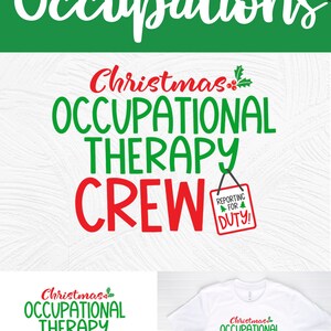 Christmas Occupational Therapy Svg, OT Christmas Crew, Holiday OT Svg ...