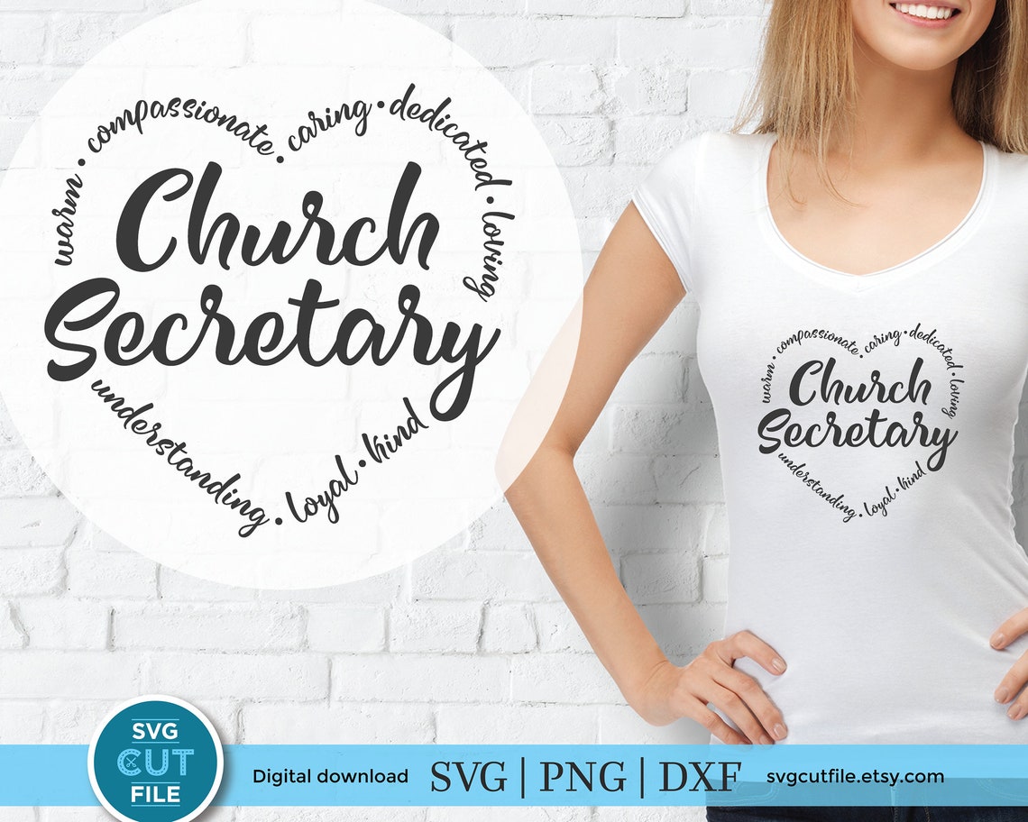 Church Secretary svg church receptionist svg office | Etsy
