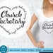 Church Secretary Svg Church Receptionist Svg Office - Etsy