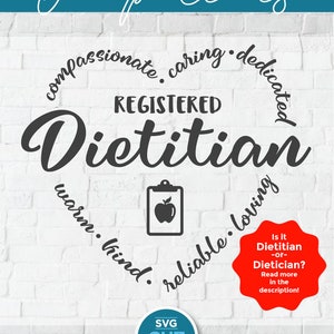 Dietitian Svg, Registered Dietitian, Student Nutritionist, Rd Svg, Rdn ...