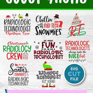 Christmas Radiologic Technologist Svg Bundle, Christmas Rad Tech SVG ...