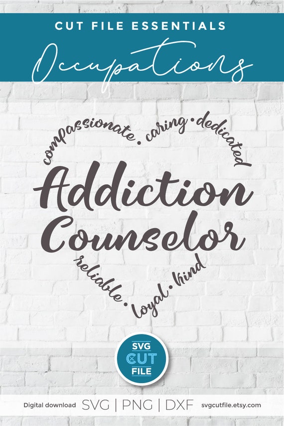 Substance Abuse Counselor SVG Addiction Counselor SVG Drug - Etsy