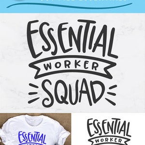 Essential Worker Svg, Essential Worker Squad Svg, Frontline Worker Svg ...