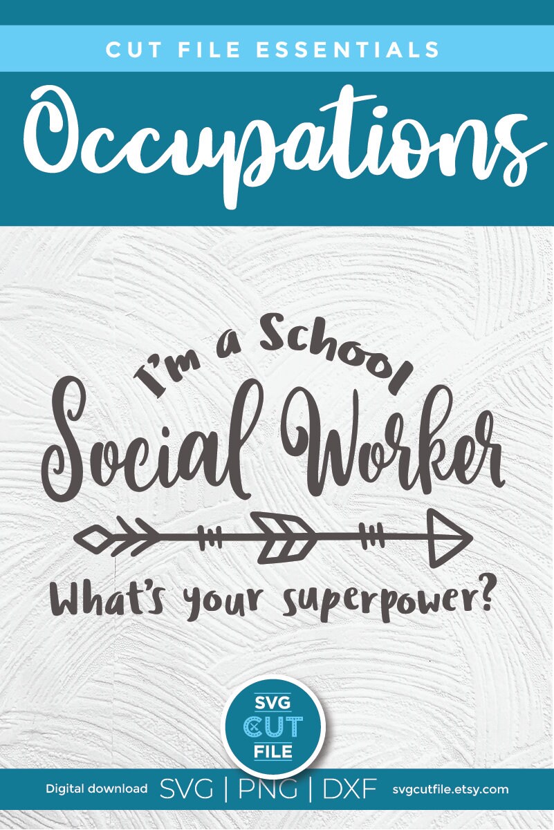 School Social Worker Svg, School Social Work Svg, Social Services Gift ...
