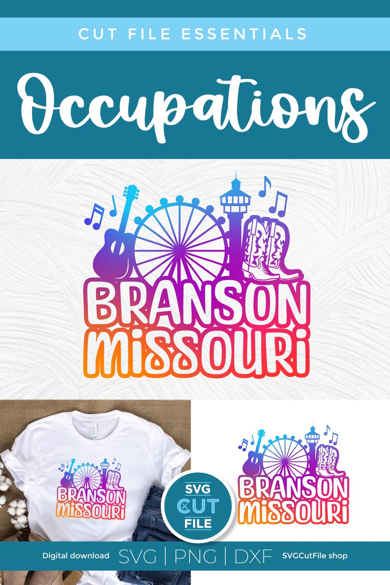 Branson Svg, Branson MO Svg, Crew Svg, Png for Sublimation, Squad ...