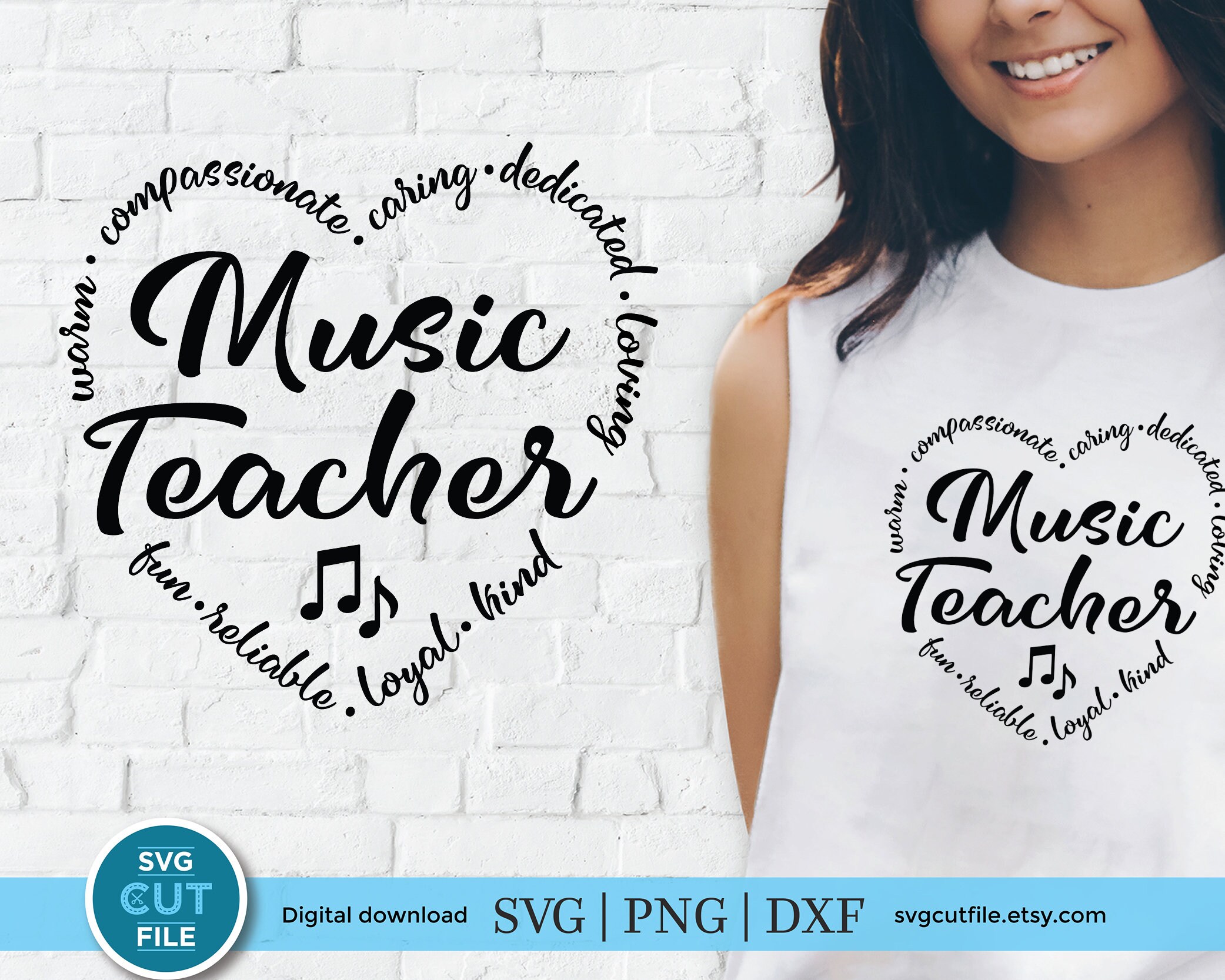 Music Teacher Svg Musical Notes Svg Back to School Svg - Etsy Canada