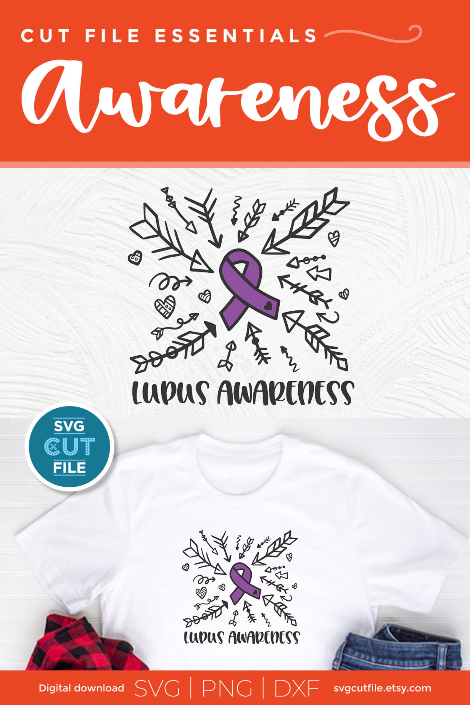 Lupus Svg Lupus Awareness Svg Svg Dxf Png Lupus Awareness - Etsy