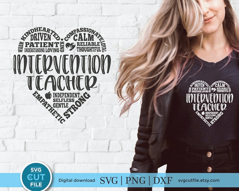 Intervention Teacher Svg, Intervention Specialist, Academic ...