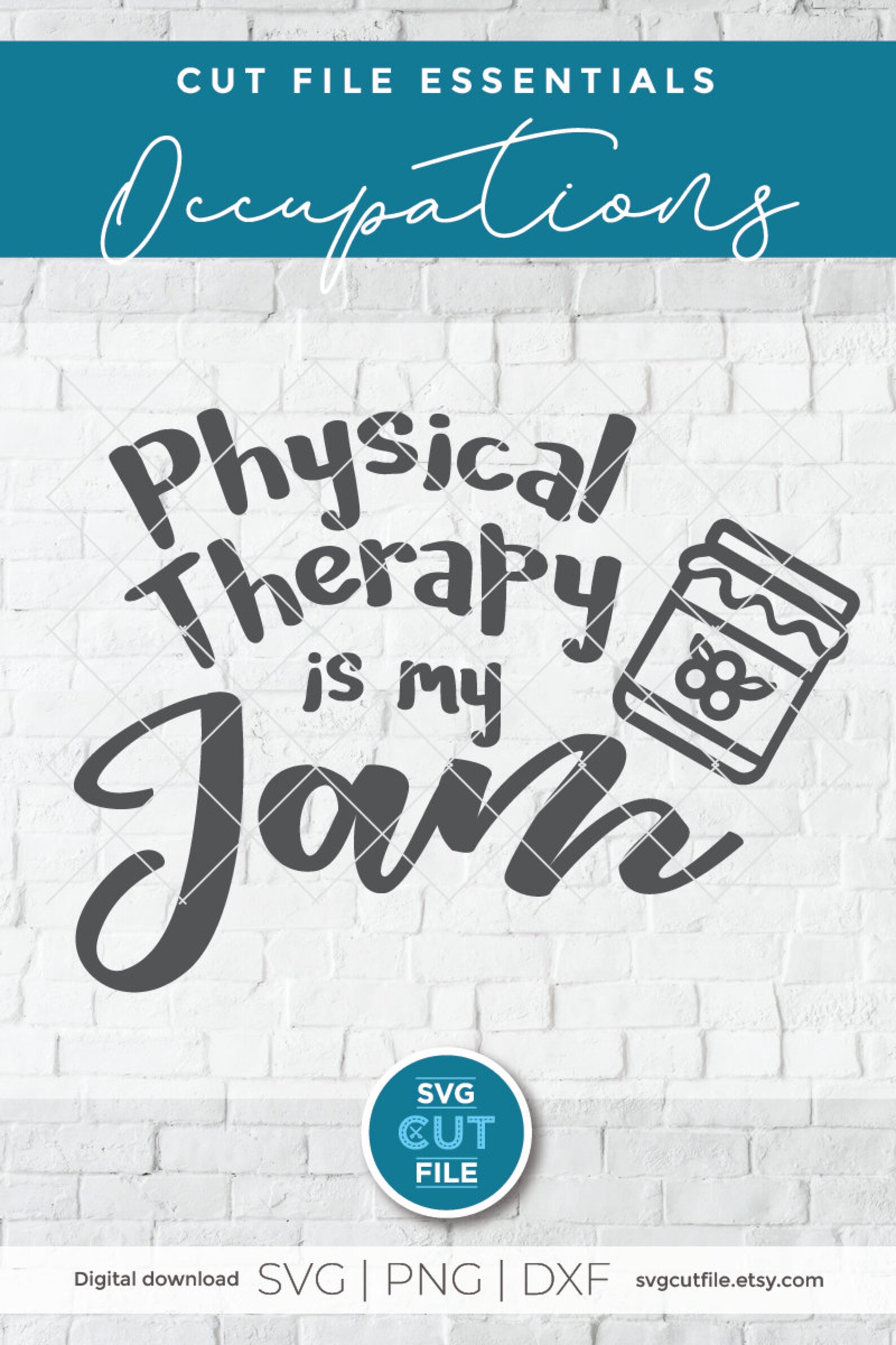 Physical Therapist Svg Physical Therapy Svg PT Svg My Jam - Etsy