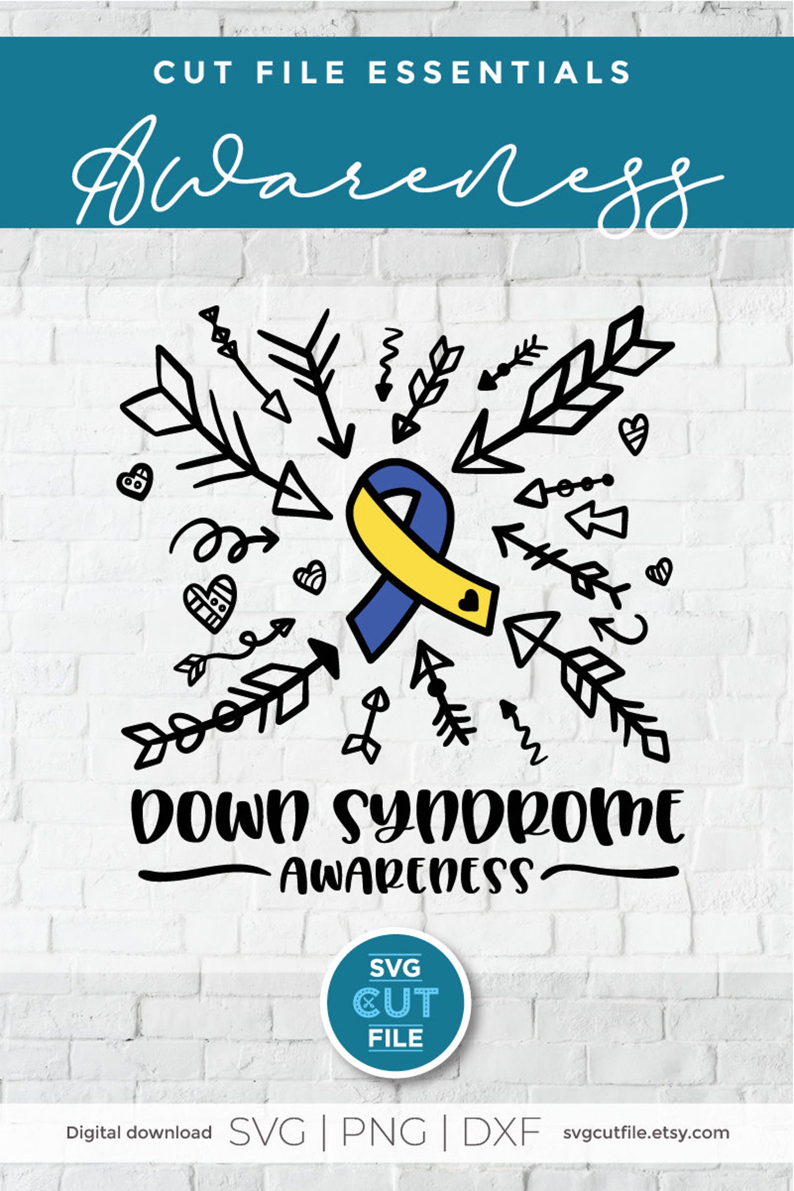 Down Syndrome Svg, Down Syndrome Awareness Svg, Svg Dxf Png, Down ...