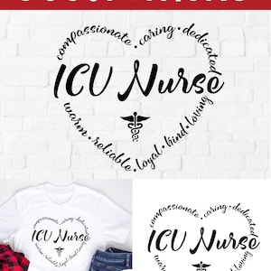 ICU Nurse Svg Intensive Care Unit Nurse Svg Icu Rn Svg - Etsy