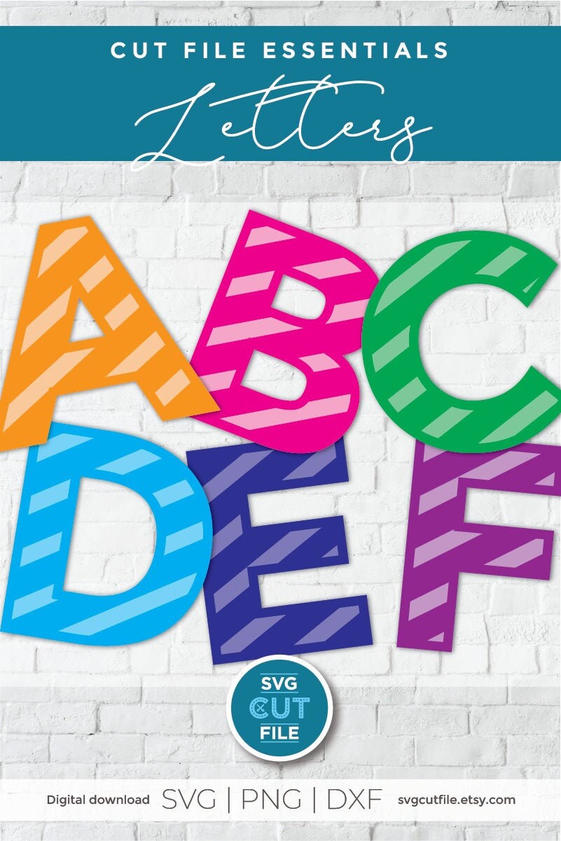 Letras rayadas svg, fuente del alfabeto rayado, alfabeto rayado svg ...