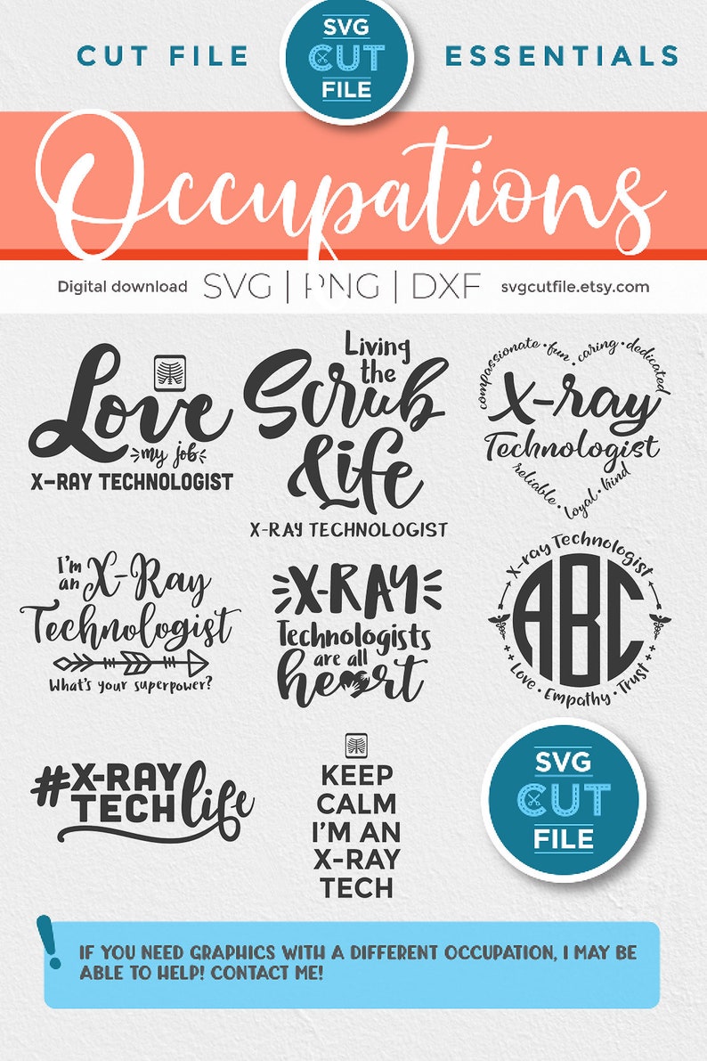 Xray Tech Svg, Svg Bundle, X-ray Technologist Svg, X-ray Tech Svg, RT(R ...