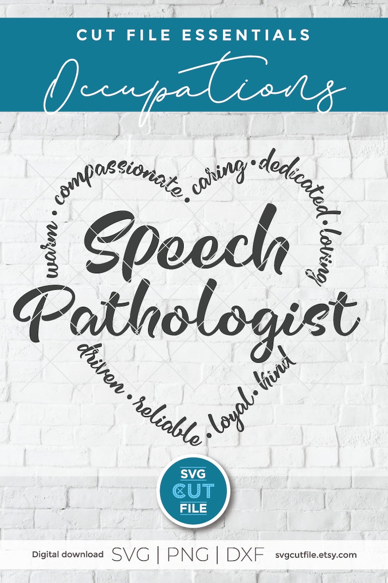 Speech Language Pathologist Svg Speech Pathologist Svg - Etsy