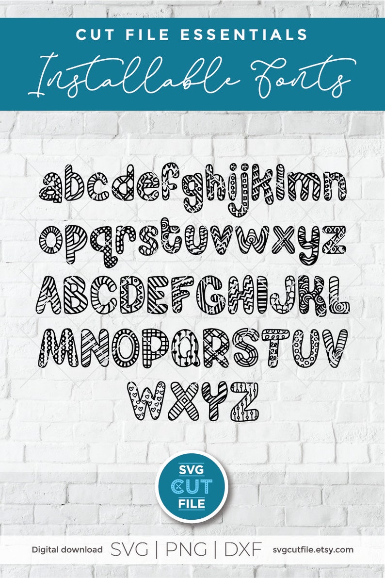 Coloring Book OTF Coloring Book Font Printable Font Adult - Etsy