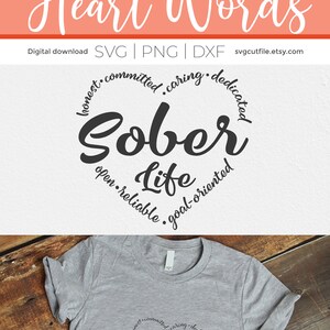 Sober Svg, Sober Life Svg, Addiction Recovery Svg, Clean Svg, Substance ...