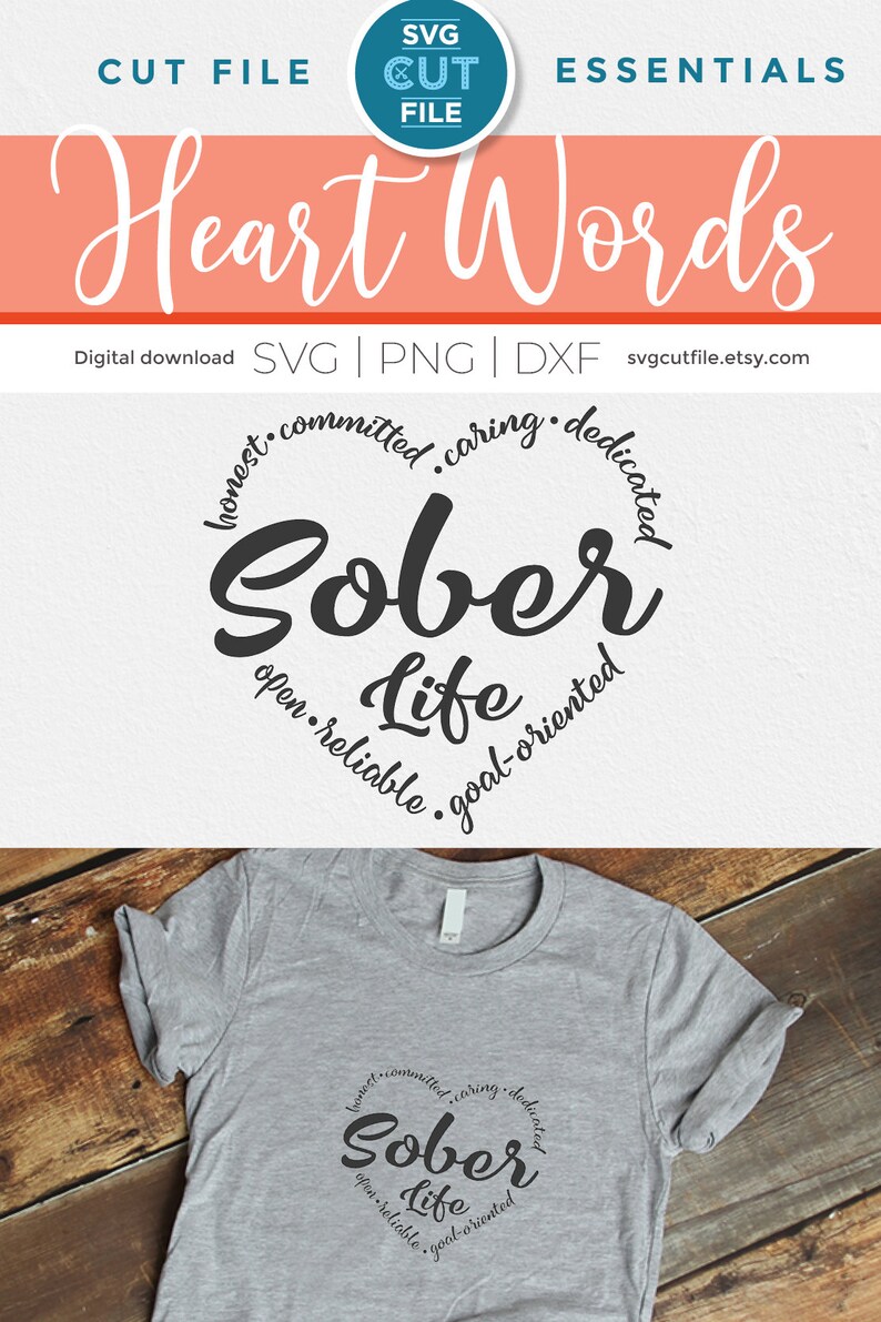 Sober Svg Sober Life Svg Addiction Recovery Svg Clean Svg - Etsy
