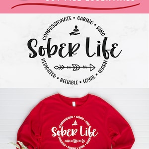 Sober Svg, Sober Life Svg, Addiction Recovery Svg, Clean Svg, Substance ...