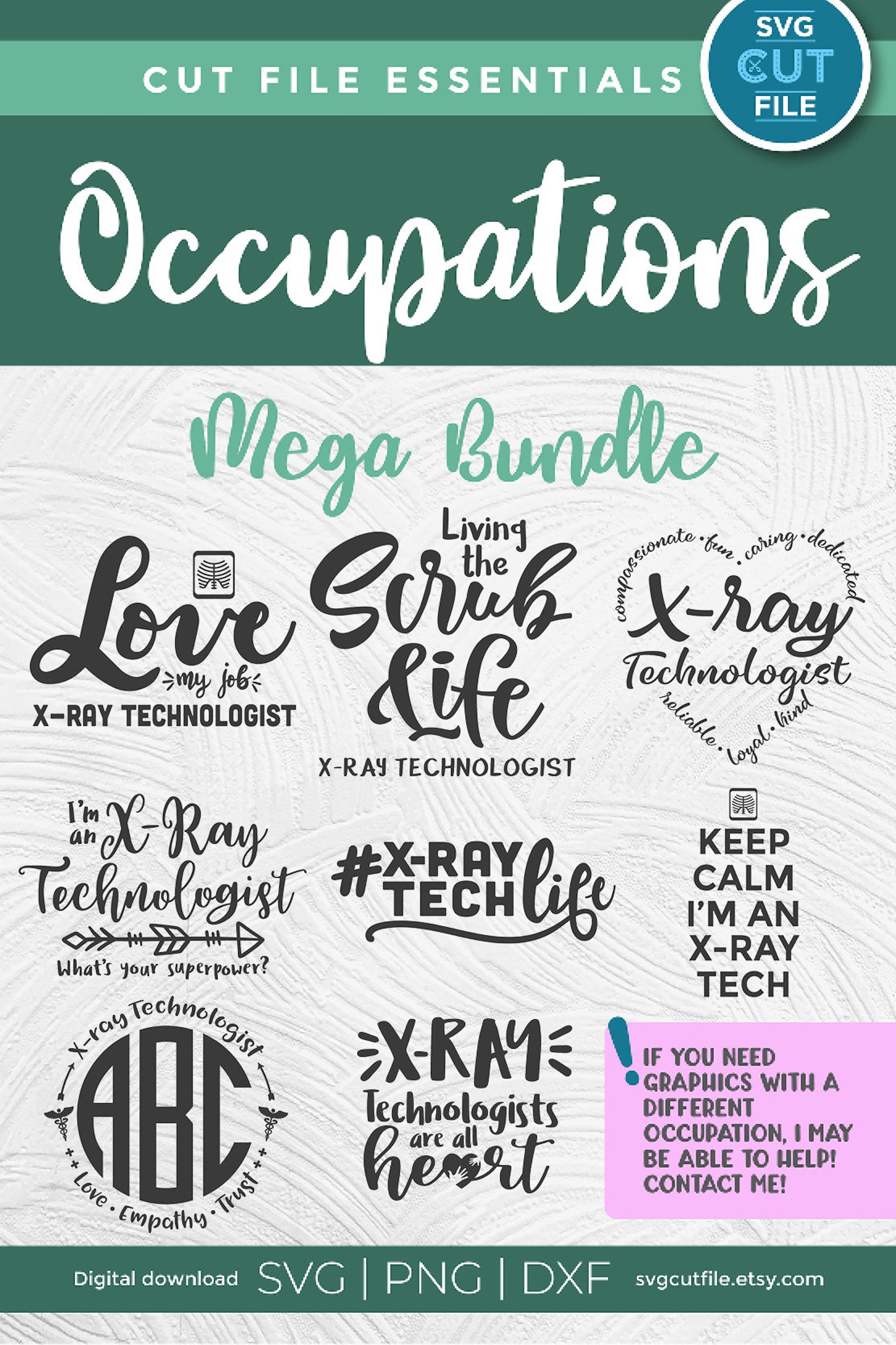 Xray Tech Svg, Svg Bundle, X-ray Technologist Svg, X-ray Tech Svg, RT(R ...