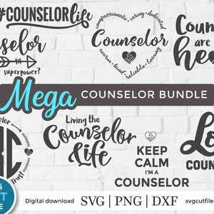 Counselor Svg, Counselor Bundle Svg, School Counselor Svg, Gift, Svg ...