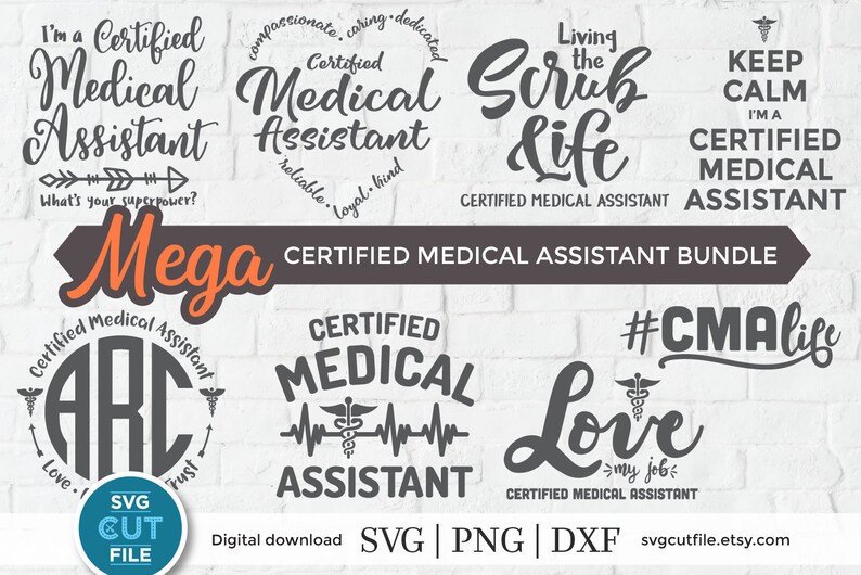 Certified Medical Assistant Svg Bundle, CMA Svg, Heart Svg, Keep Calm ...