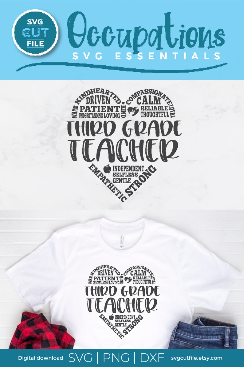 3rd Grade Teacher Svg Third Grade Teacher Svg 3rd Grade - Etsy