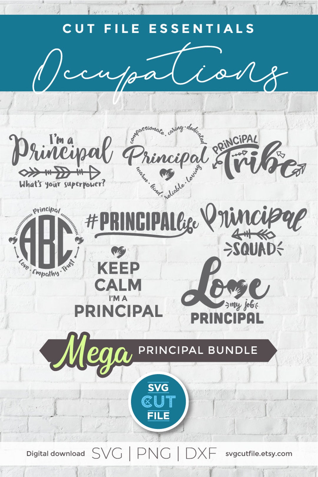 Principal Svg, Elementary School Svg, Principal Bundle Svg, Principal ...