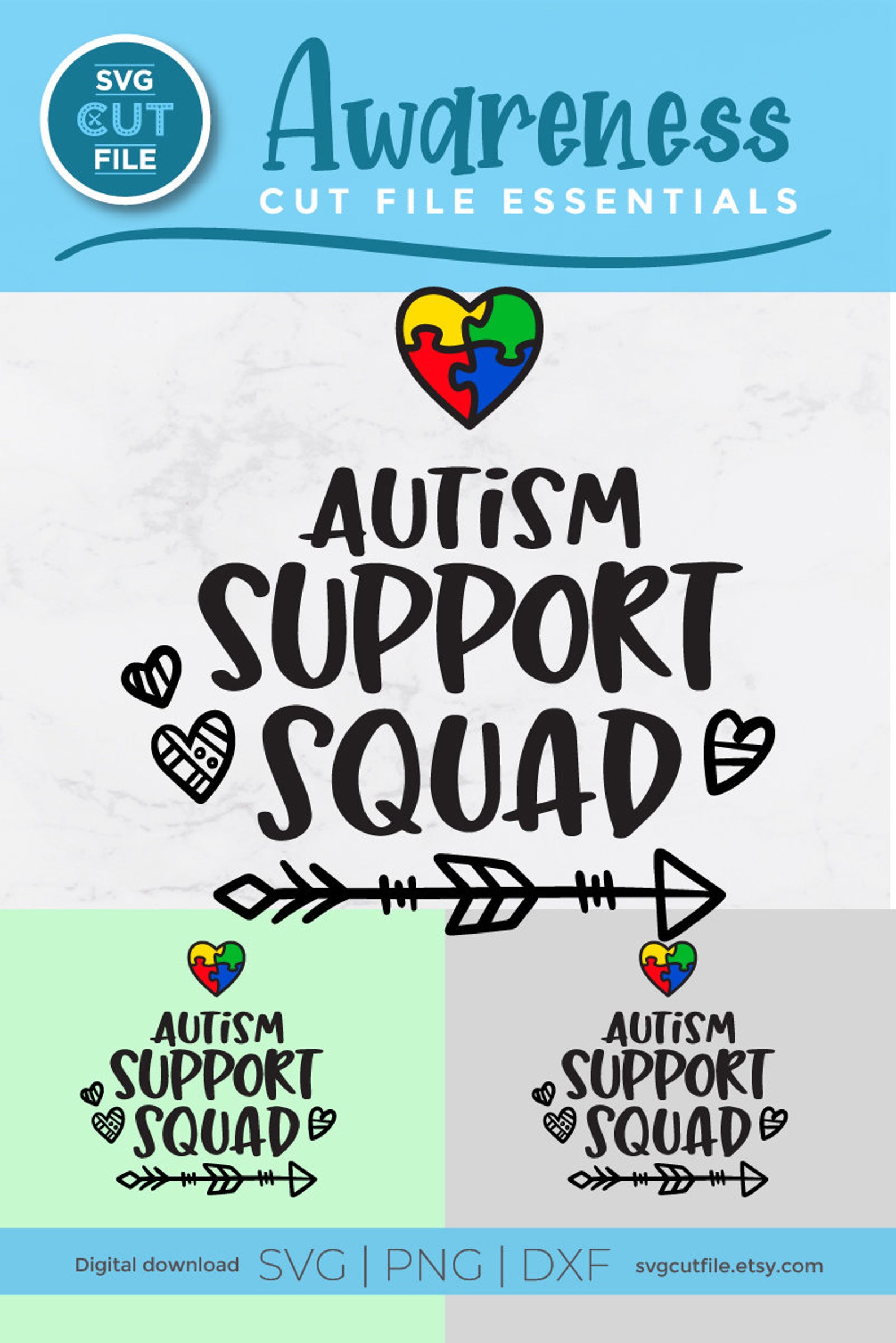 Autism Svg Autism Awareness Svg Rainbow Puzzle Ribbon Svg - Etsy