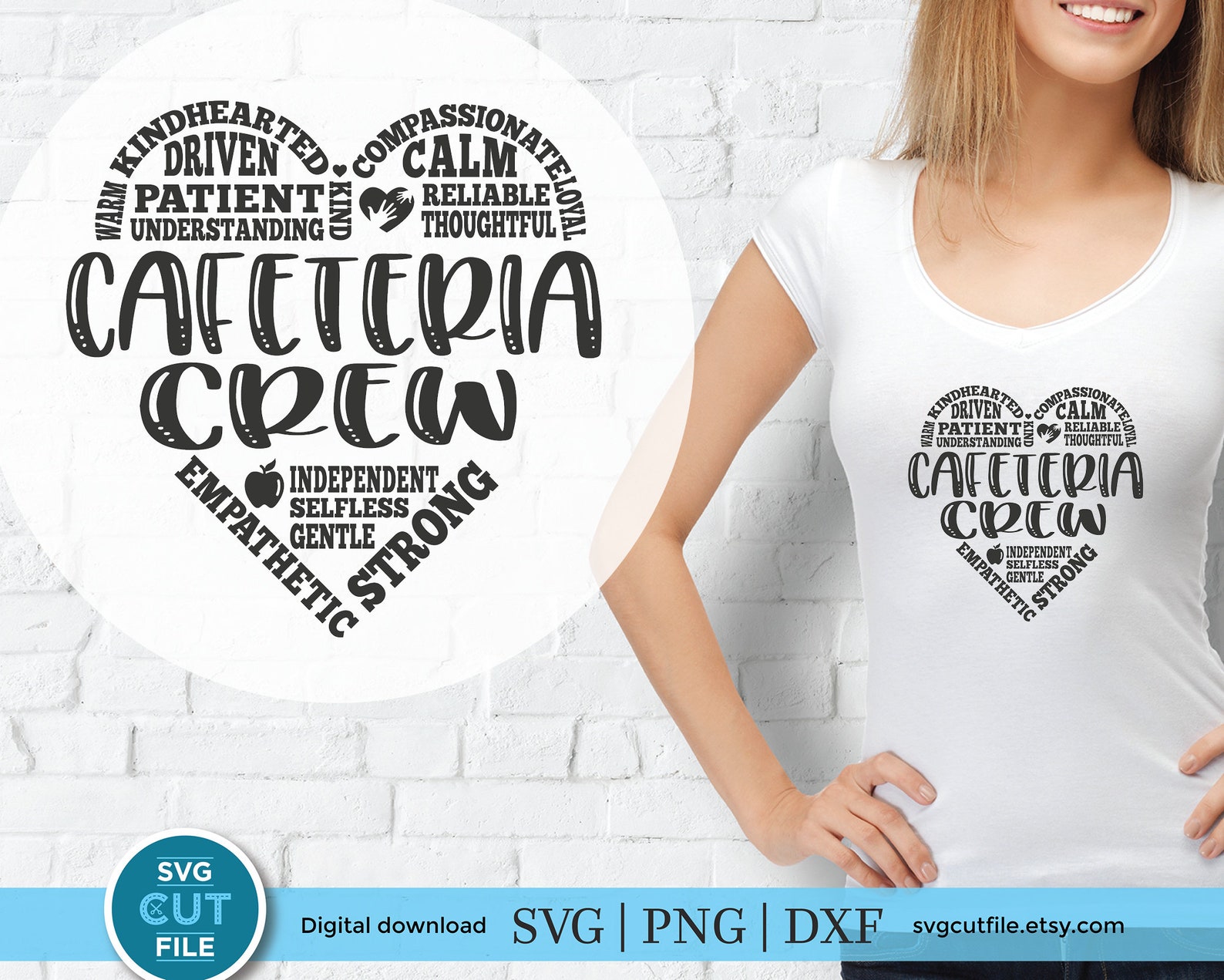 Cafeteria Crew Svg Lunch Lady Svg Cafeteria Worker Etsy