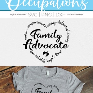 Family Advocate Svg Social Work Svg Victim Services Gift - Etsy