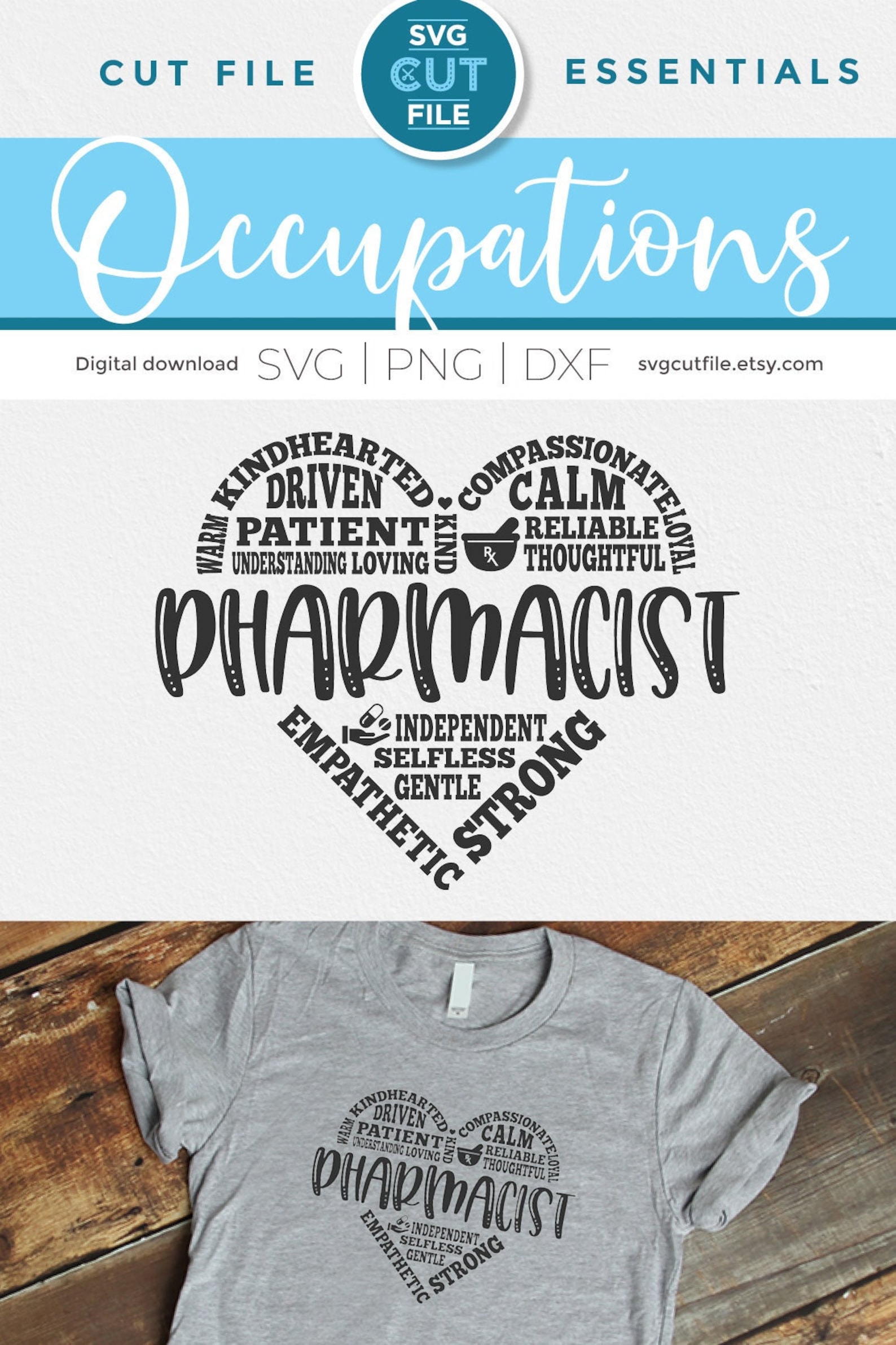 Pharmacist Svg Pharmacy Svg Subway Art Heart Rx Bowl Icon - Etsy